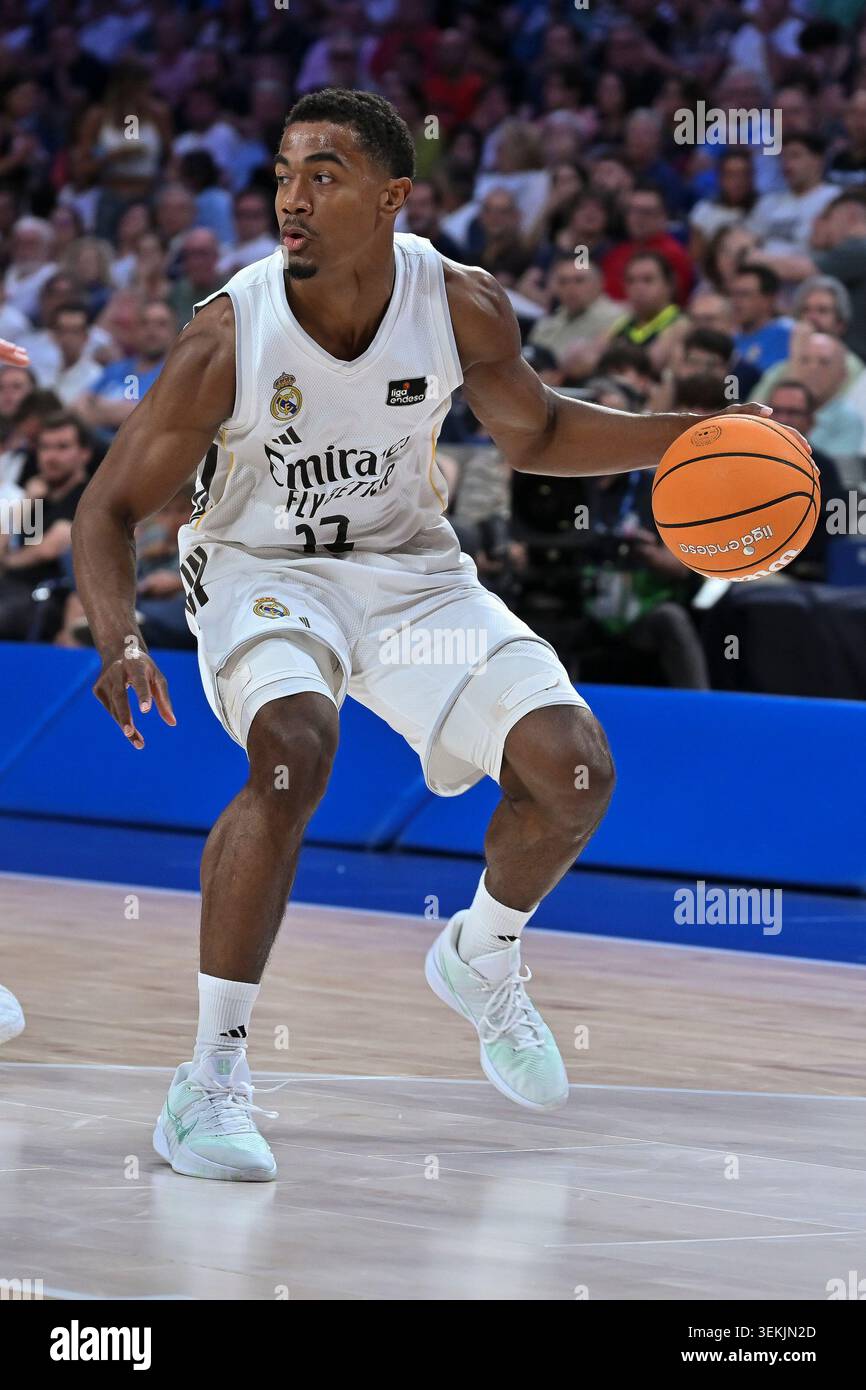 Theo Maledon of Real Madrid durante the Spanish basketball League ACB ...