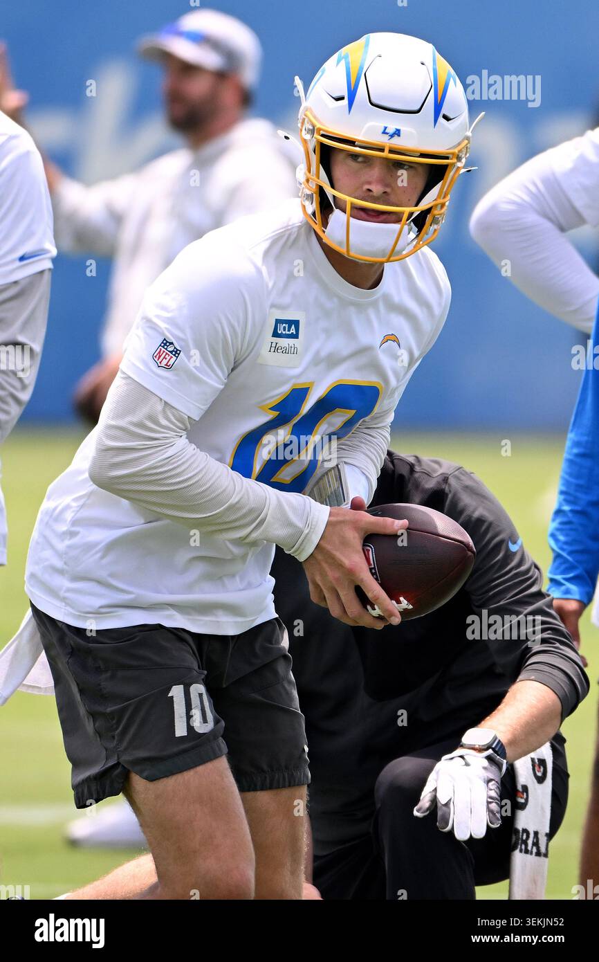 San Diego Charger quarterback Justin Herbert practices during NFL ...