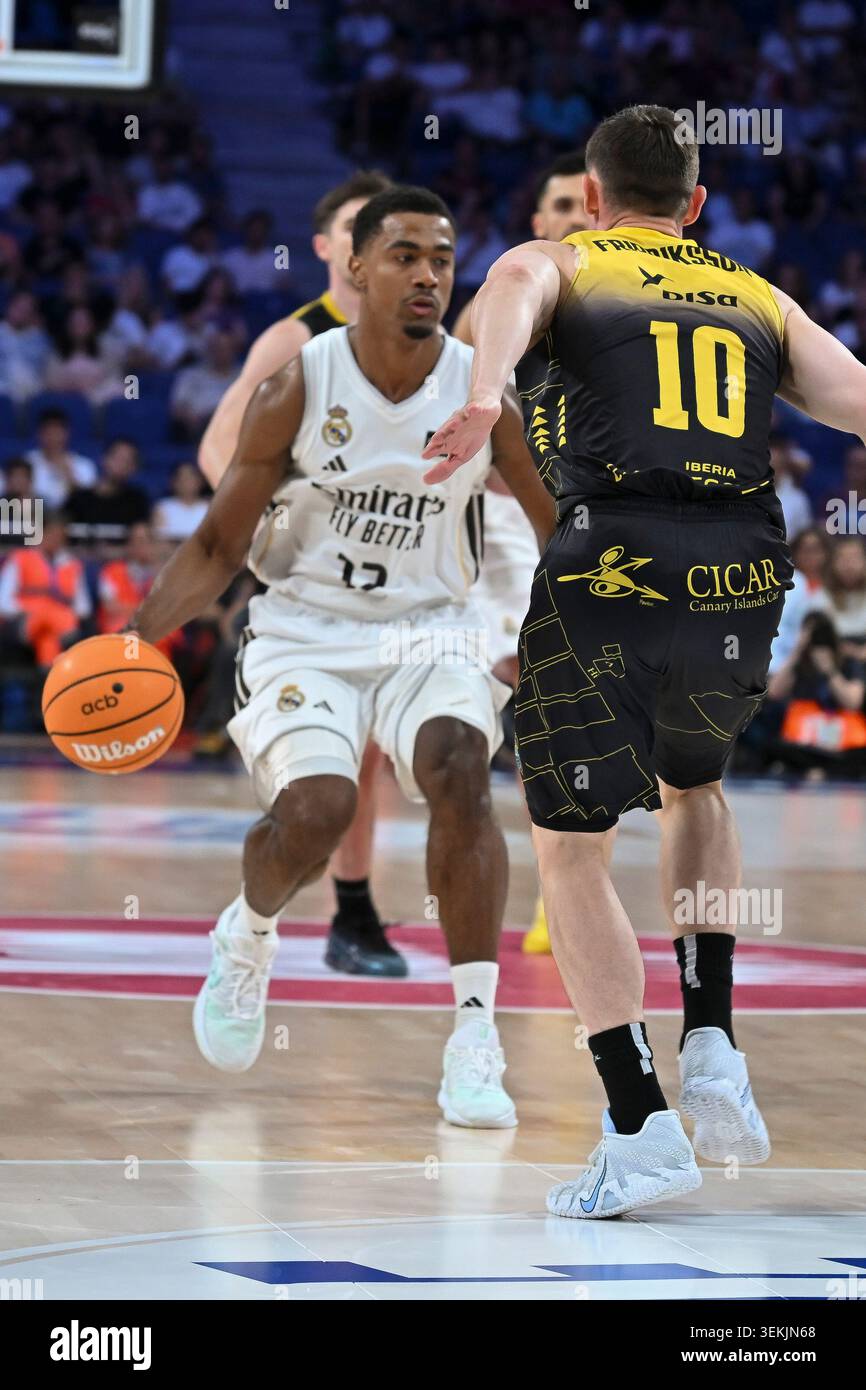 Theo Maledon of Real Madrid durante the Spanish basketball League ACB ...