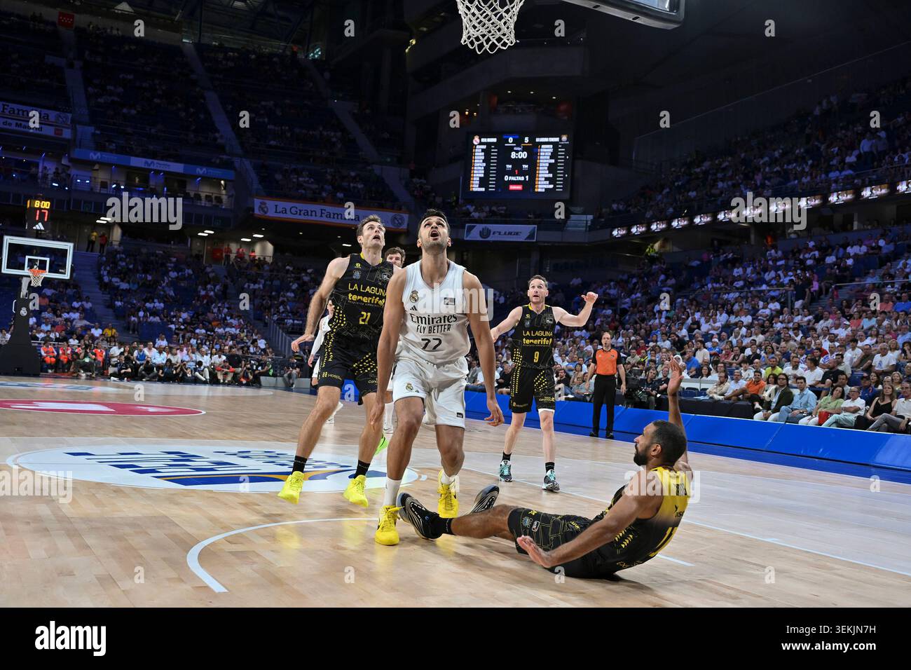 Omer Yurtseven of Real Madrid durante the Spanish basketball League ACB ...