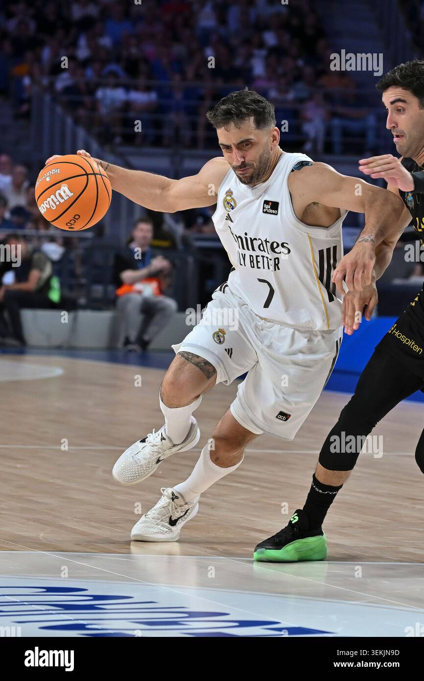 Facundo Campazzo of Real Madrid durante the Spanish basketball League ...