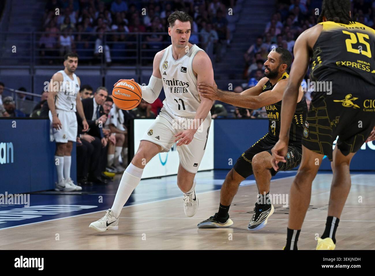 Mario Hezonja of Real Madrid durante the Spanish basketball League ACB ...