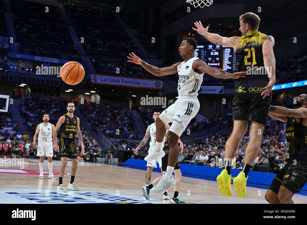 Theo Maledon of Real Madrid durante the Spanish basketball League ACB ...