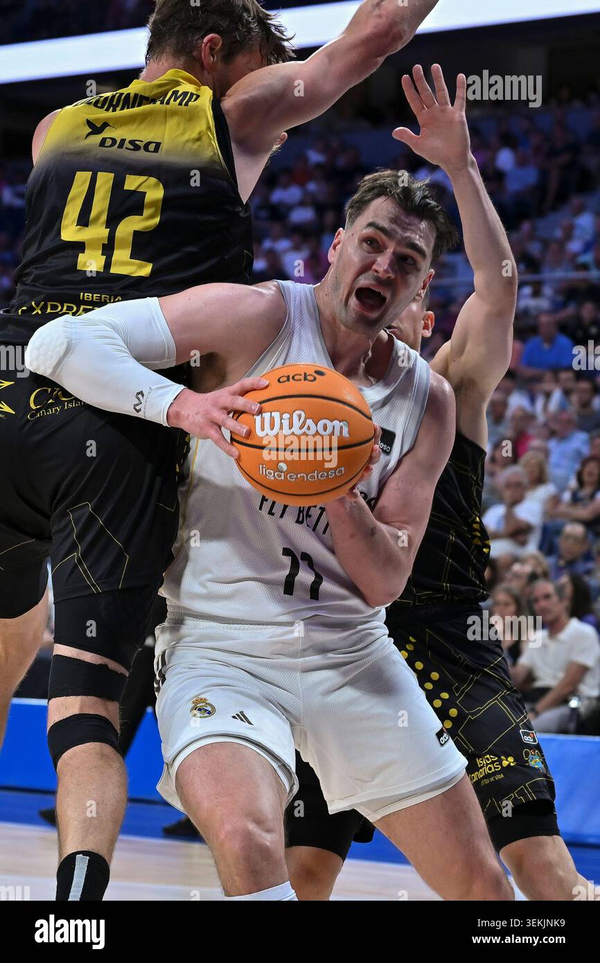 Mario Hezonja of Real Madrid durante the Spanish basketball League ACB ...
