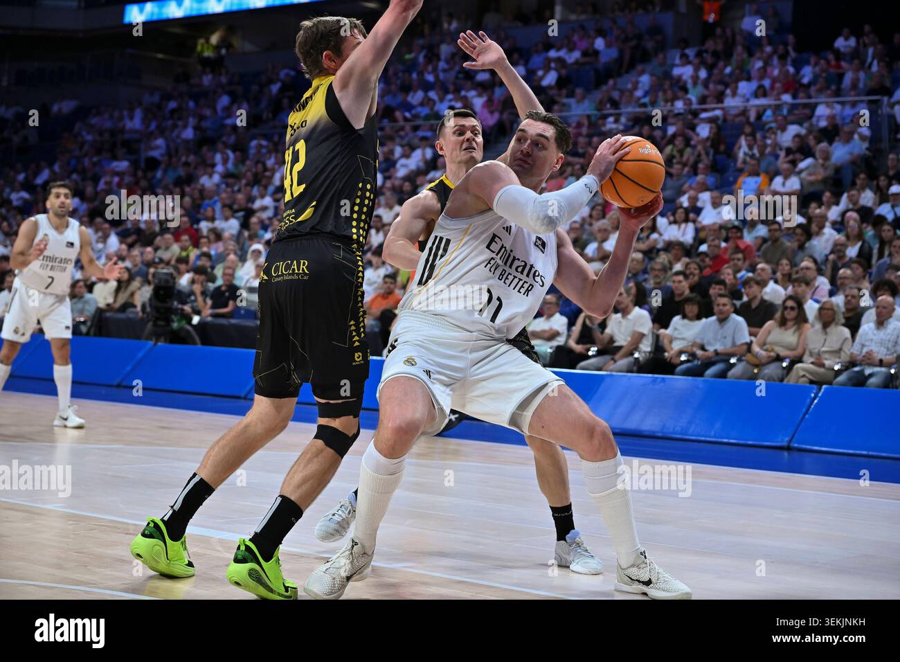 Mario Hezonja of Real Madrid durante the Spanish basketball League ACB ...
