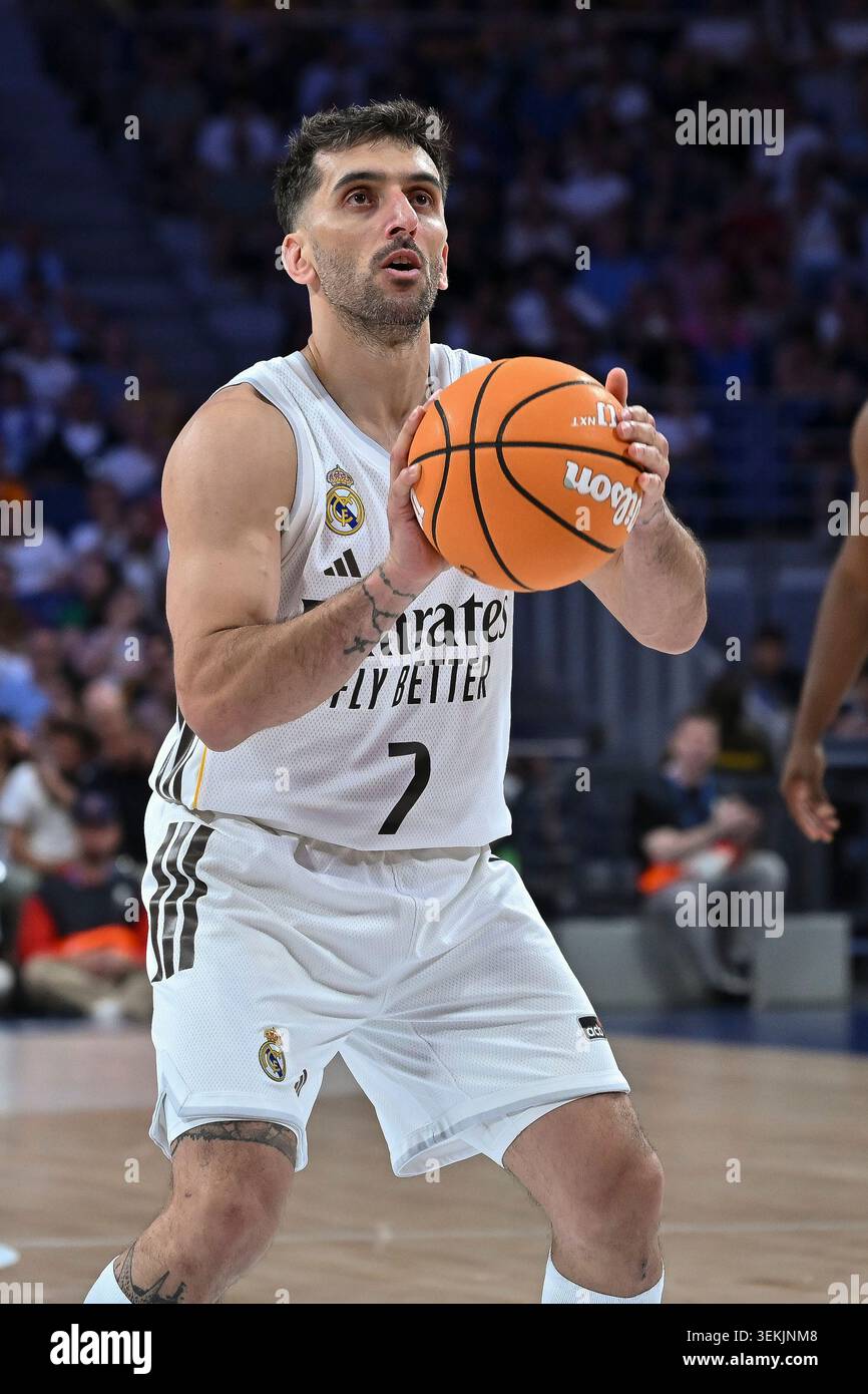 Facundo Campazzo of Real Madrid durante the Spanish basketball League ...