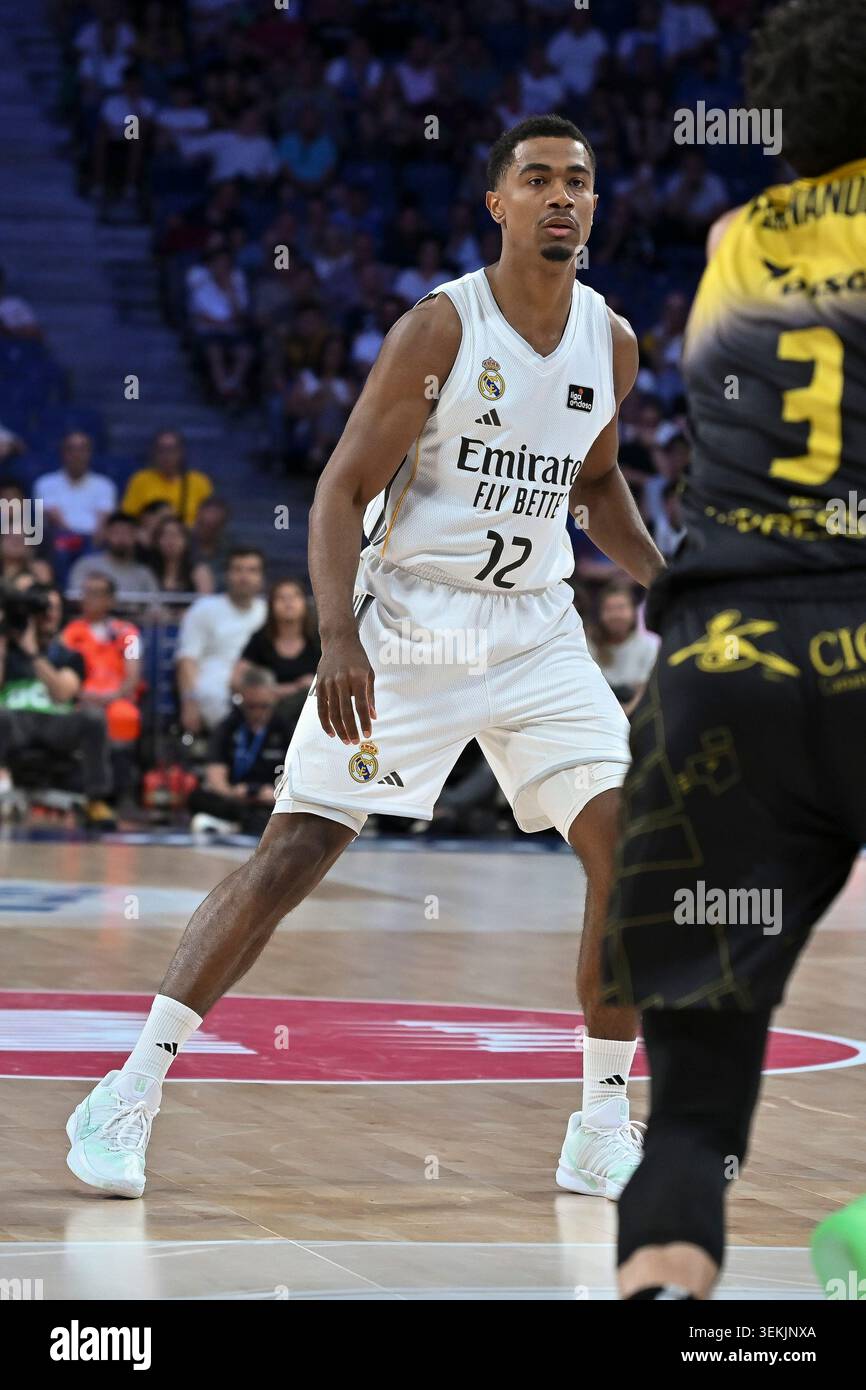 Theo Maledon of Real Madrid durante the Spanish basketball League ACB ...