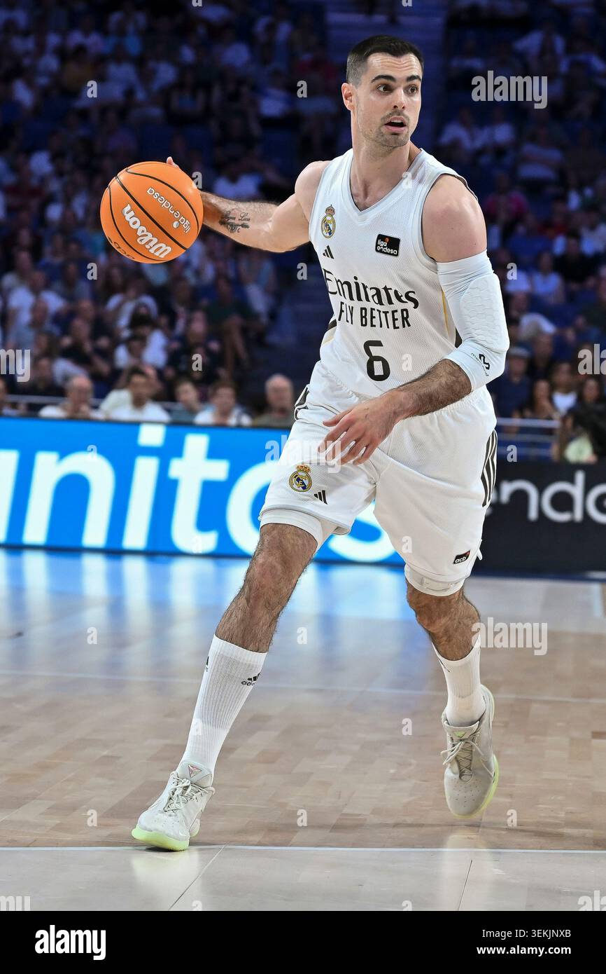 Alberto Abalde of Real Madrid durante the Spanish basketball League ACB ...