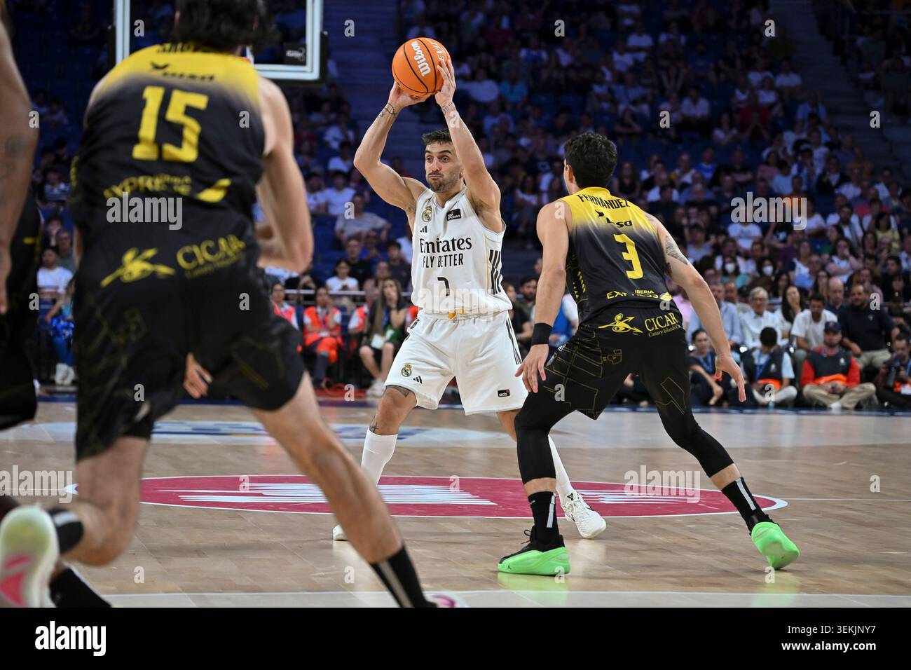 Facundo Campazzo of Real Madrid durante the Spanish basketball League ...