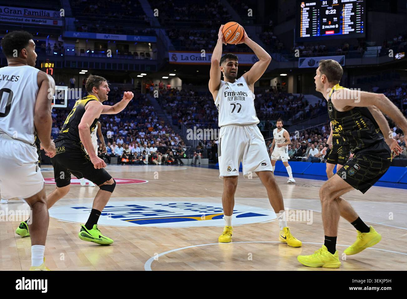 Omer Yurtseven of Real Madrid durante the Spanish basketball League ACB ...