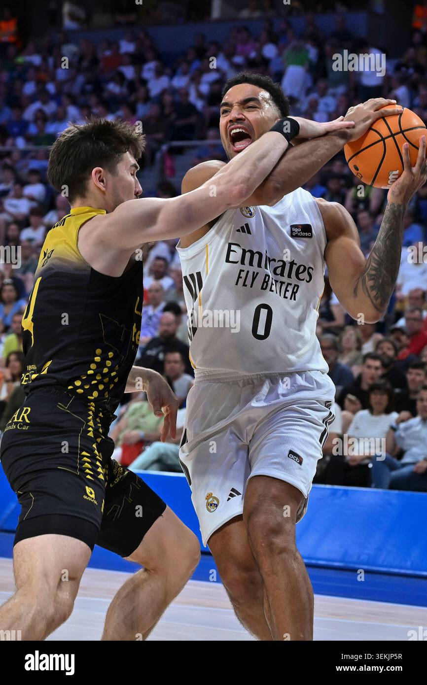 Trey Lyles of Real Madrid durante the Spanish basketball League ACB ...