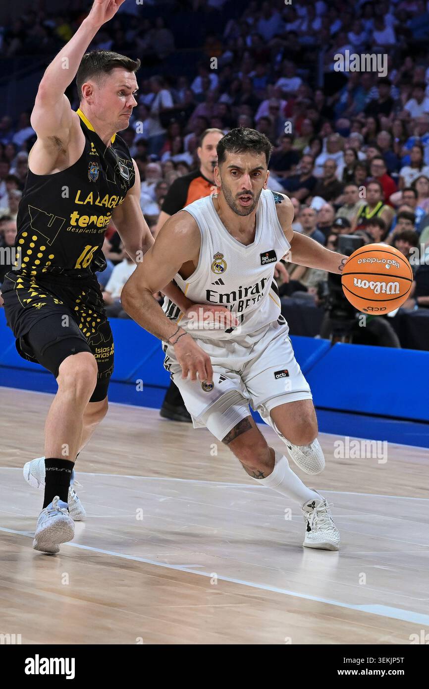 Facundo Campazzo of Real Madrid durante the Spanish basketball League ...