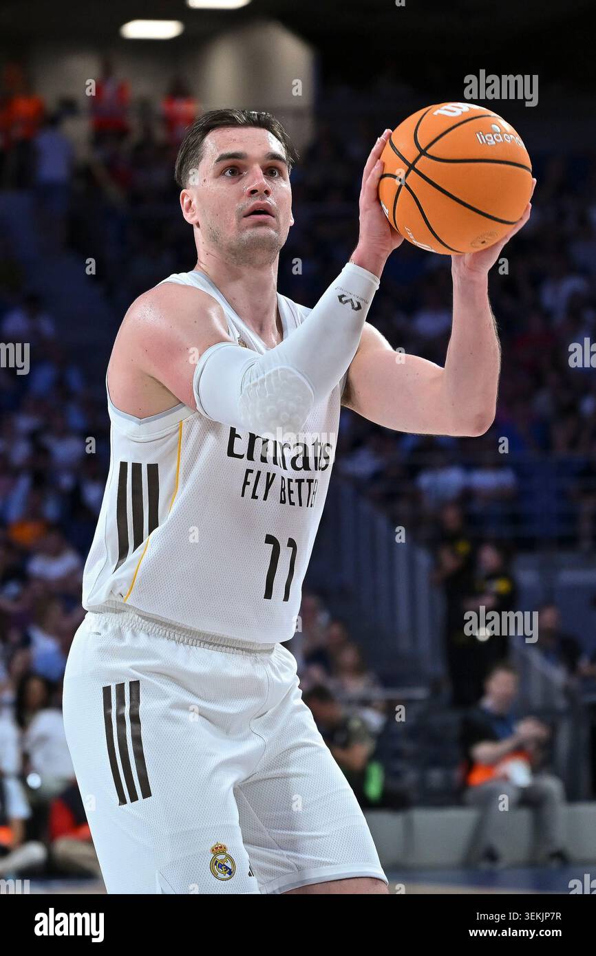 Mario Hezonja of Real Madrid durante the Spanish basketball League ACB ...
