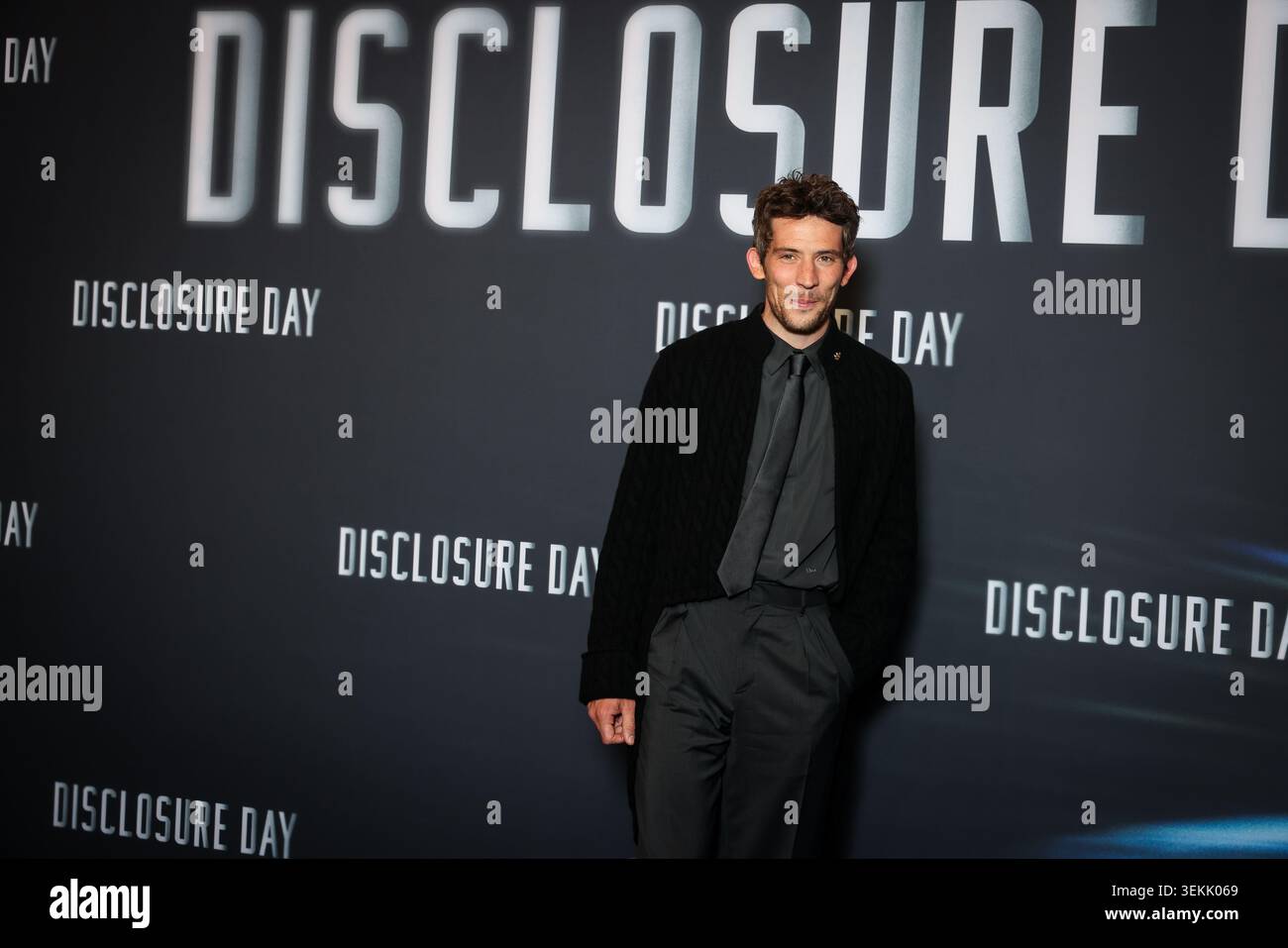 British actor Josh O'Connor poses upon arrival for the premiere of the ...