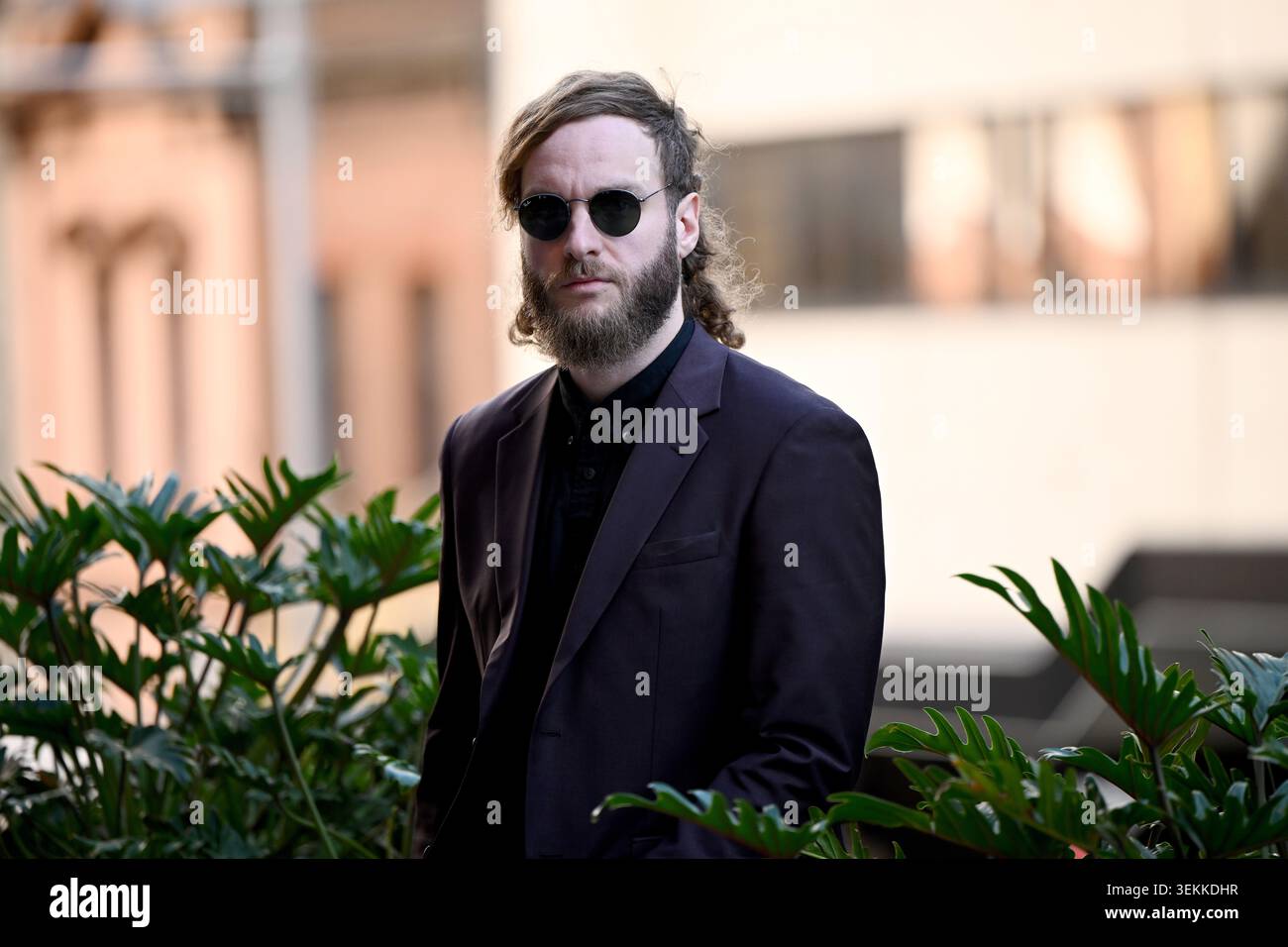 Joel Davis arrives at the Downing Centre Court, Sydney, Wednesday, June ...