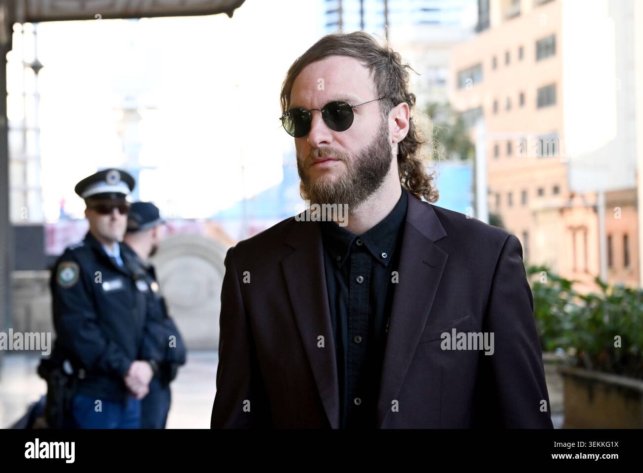 Joel Davis arrives at the Downing Centre Court, Sydney, Wednesday, June ...