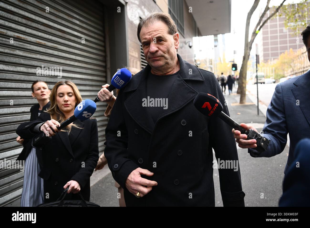John Setka leaves the Melbourne Magistrates' Court in Melbourne ...