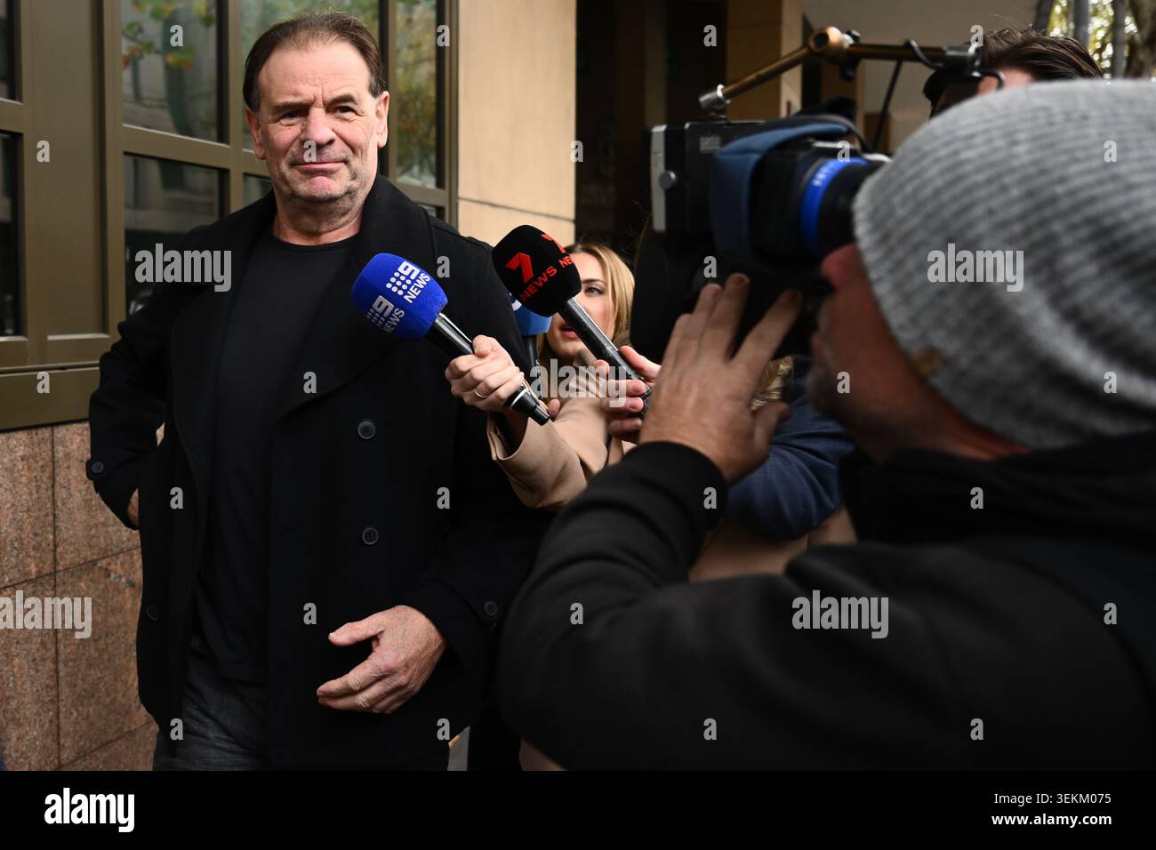 John Setka leaves the Melbourne Magistrates' Court in Melbourne ...