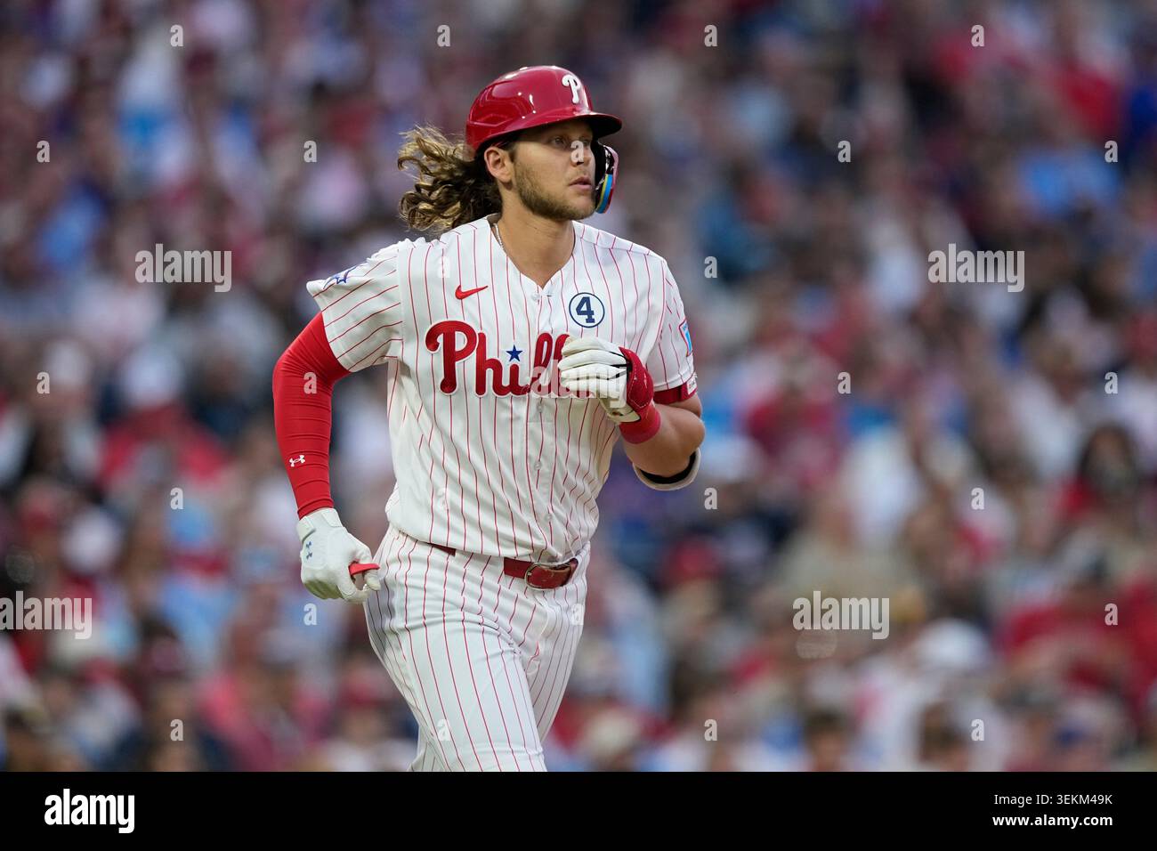 Philadelphia Phillies' Alec Bohm plays during a baseball game Tuesday ...