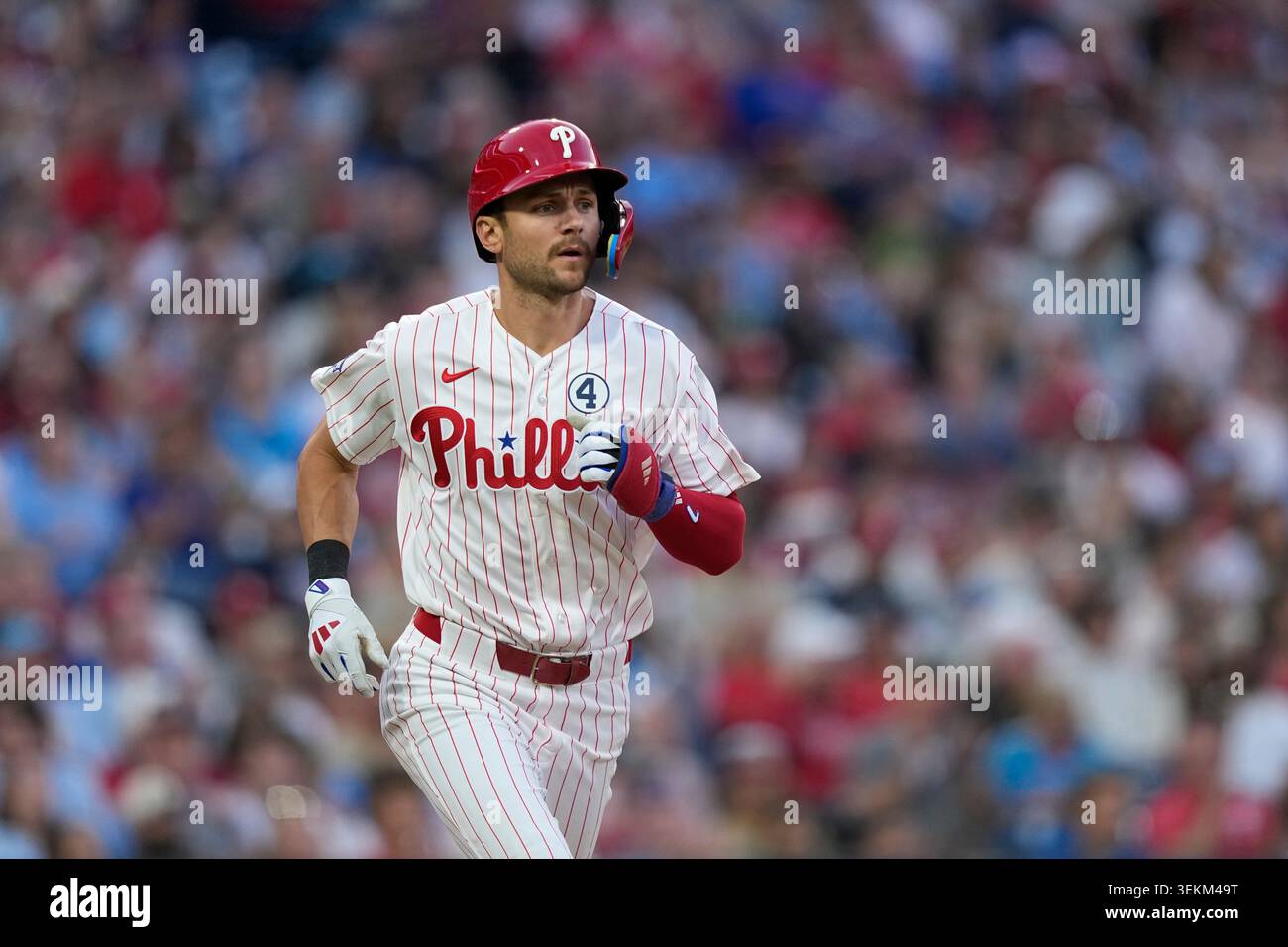 Philadelphia Phillies' Trea Turner plays during a baseball game Tuesday ...