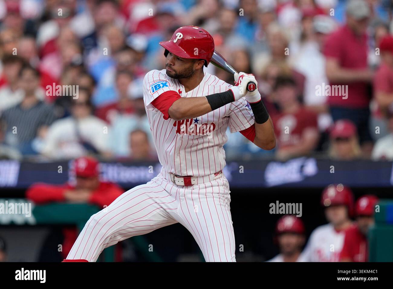 Philadelphia Phillies' Justin Crawford plays during a baseball game ...