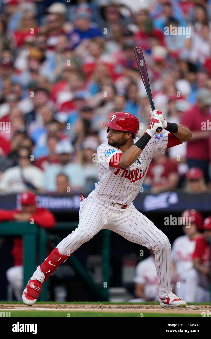 Philadelphia Phillies' Justin Crawford plays during a baseball game ...