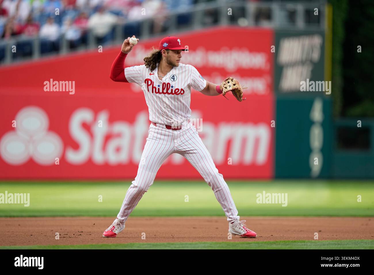 Philadelphia Phillies' Alec Bohm plays during a baseball game Tuesday ...