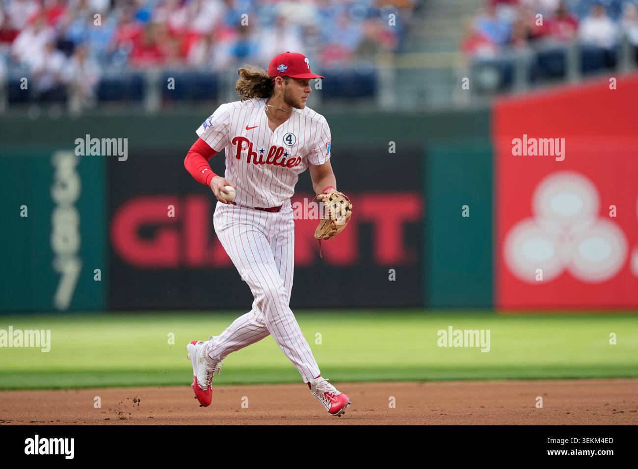 Philadelphia Phillies' Alec Bohm plays during a baseball game Tuesday ...