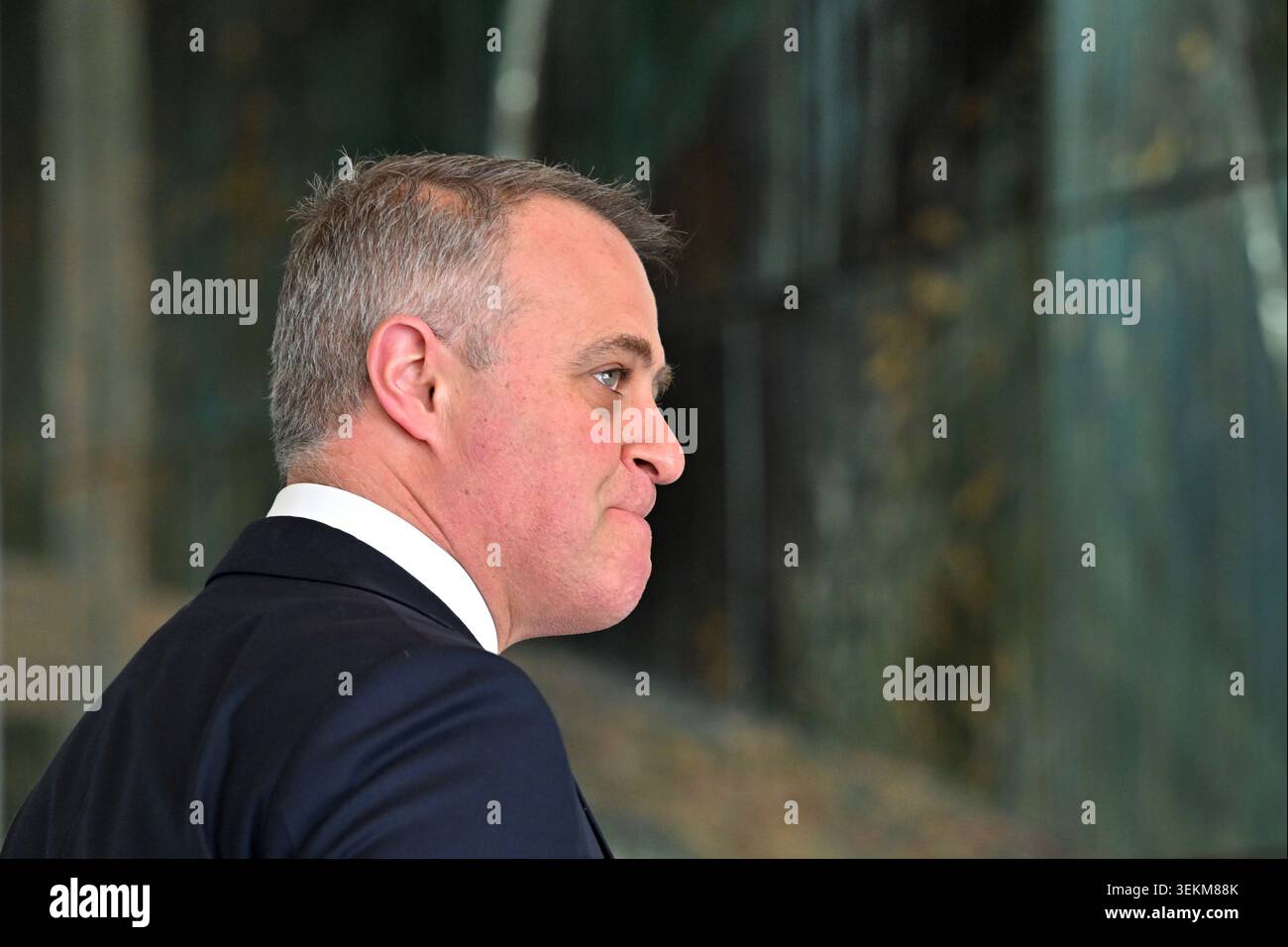Shadow Treasurer Tim Wilson after a press conference at Parliament ...