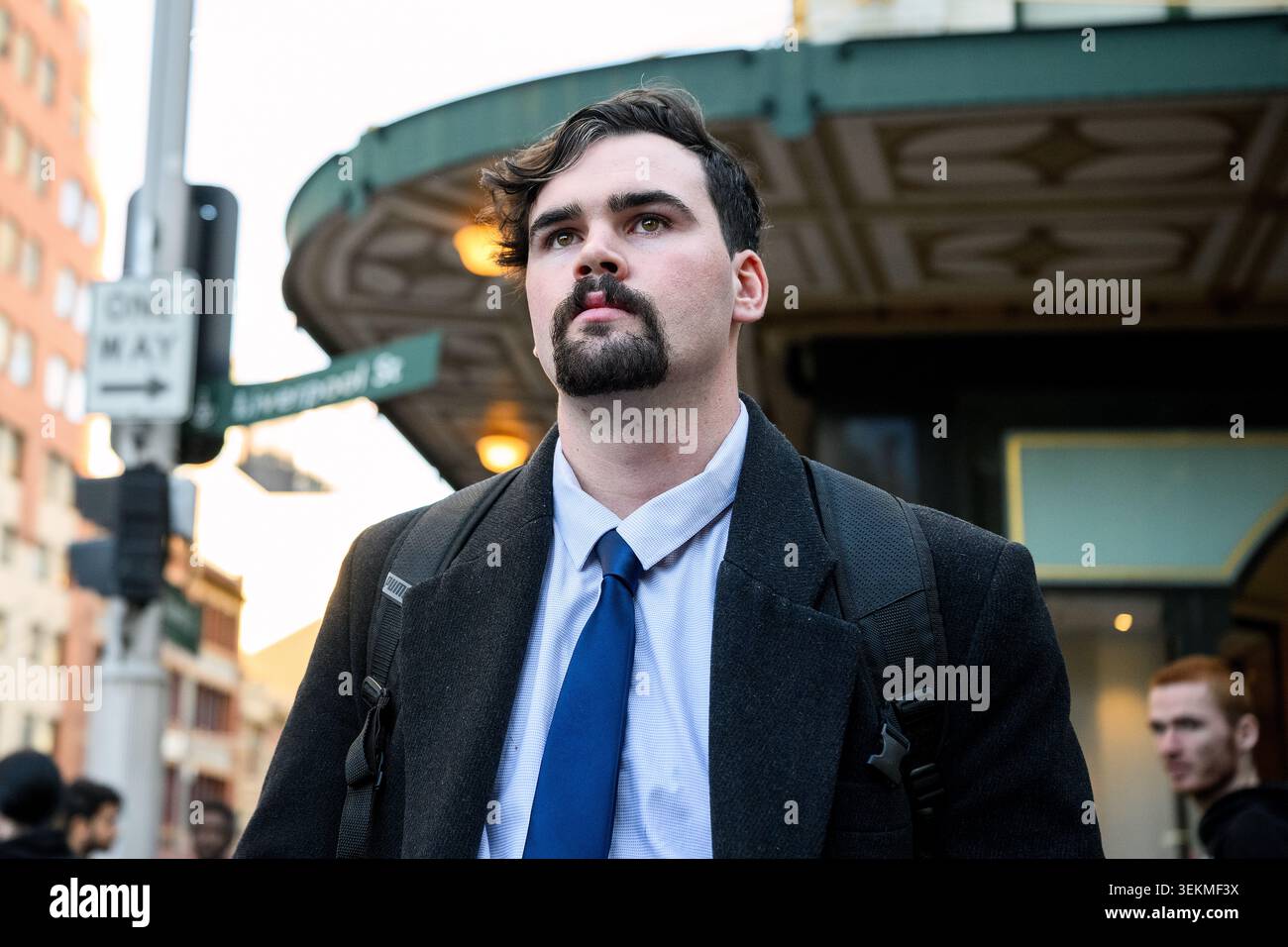 Eli Joseph Toby departs the Downing Centre Court, in Sydney, Wednesday ...