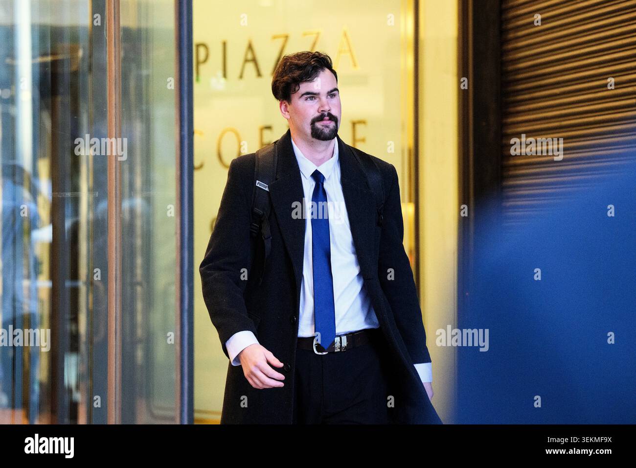 Eli Joseph Toby departs the Downing Centre Court, in Sydney, Wednesday ...