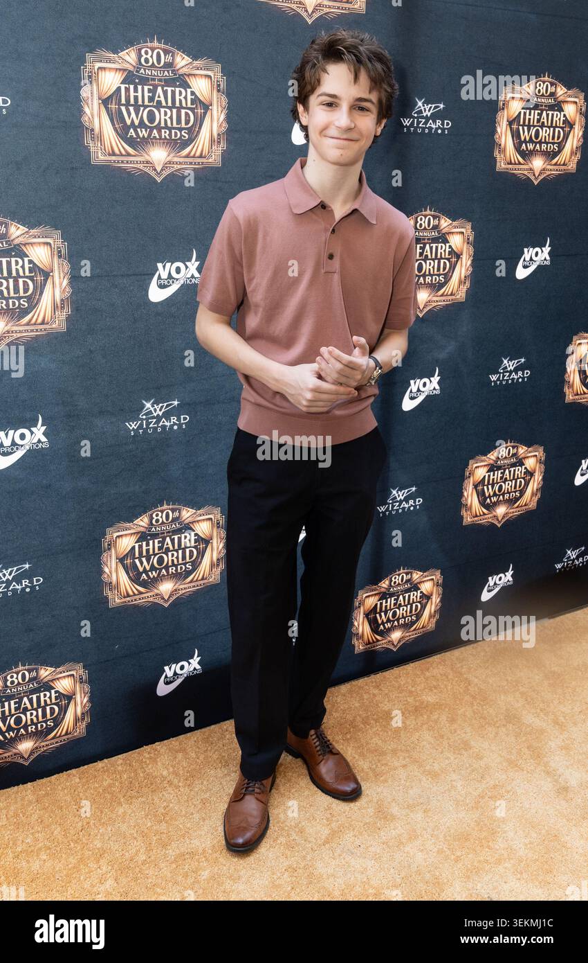 Benjamin Pajak attends 80th annual Theatre World Awards ceremony at The ...