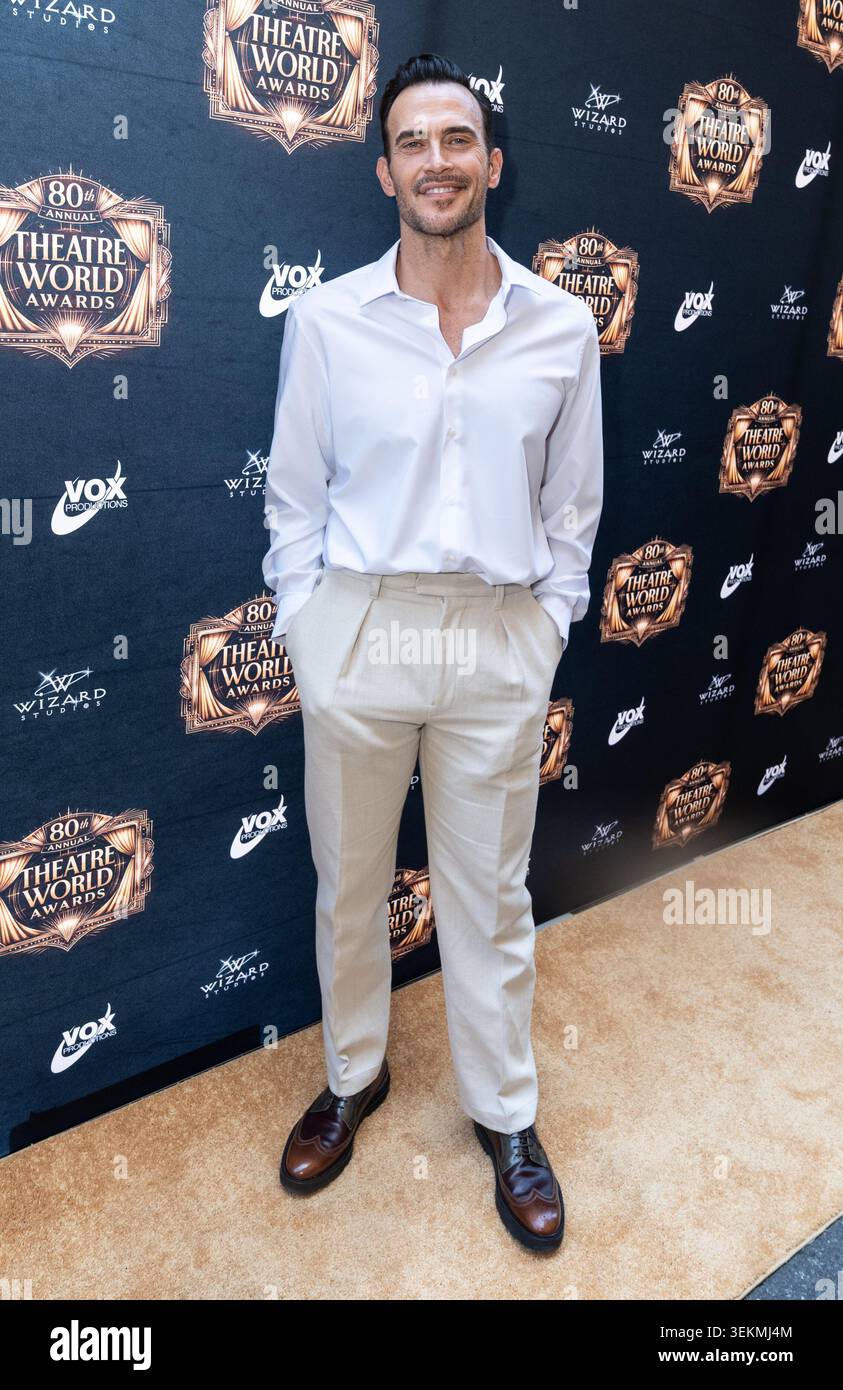 Cheyenne Jackson attends 80th annual Theatre World Awards ceremony at ...