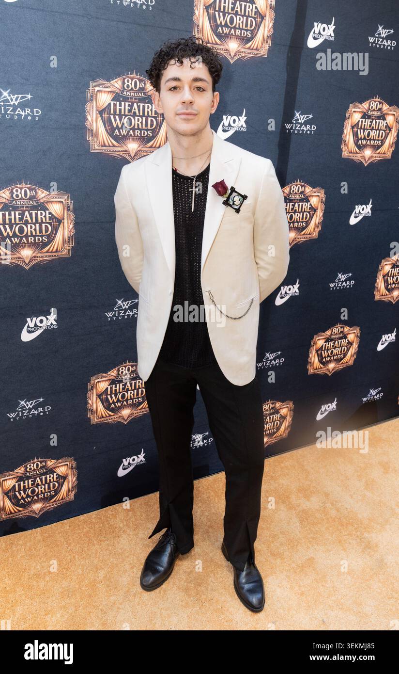 Ali Louis Bourzgui attends 80th annual Theatre World Awards ceremony at ...