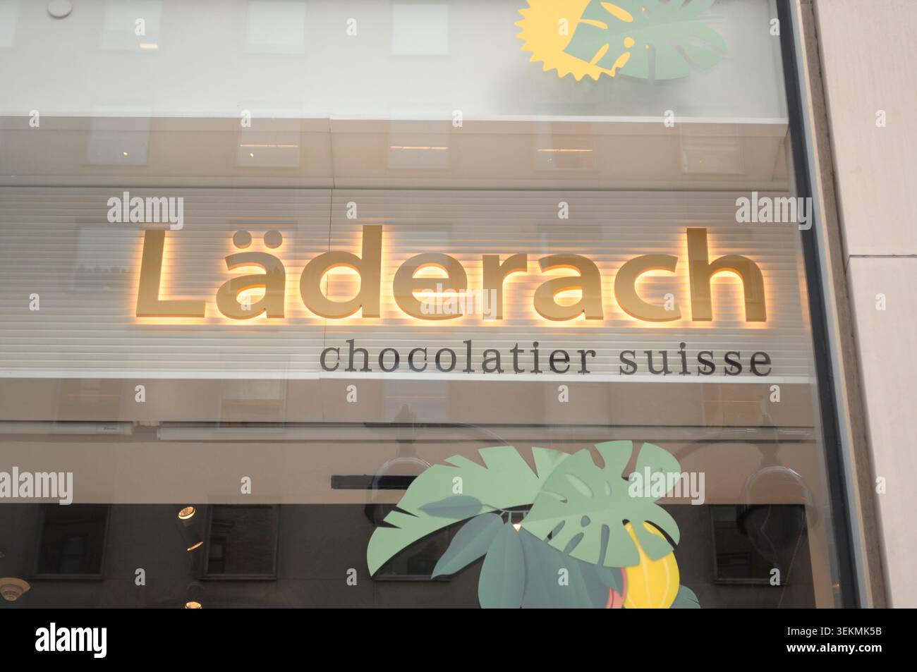 A Läderach chocolate store is seen in Manhattan, New York City. (Photo ...