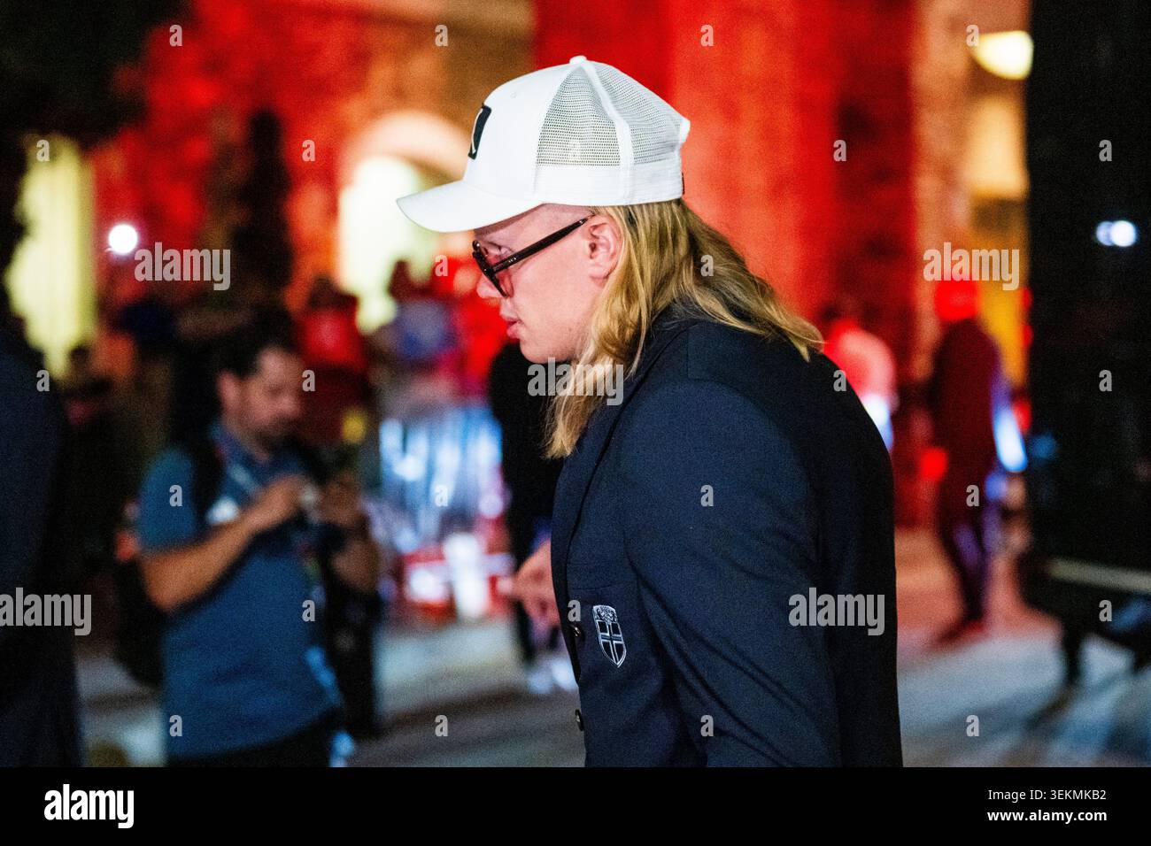 Greensboro , USA 20260602. Norway's Erling Braut Haaland arrives at the ...