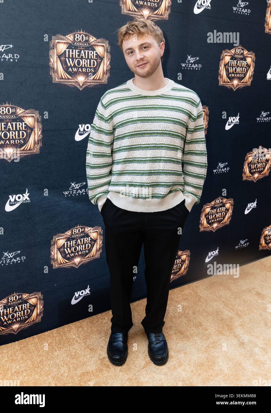 Sam Tutty attends 80th annual Theatre World Awards ceremony at The ...