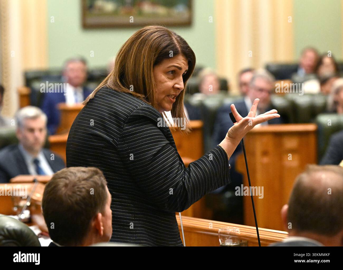 Grace Grace, the Member for McConnel is seen during Question Time at ...