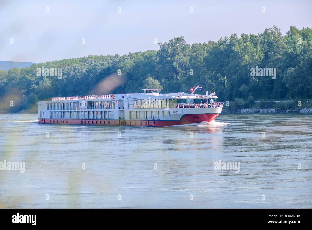 asten, austria, 02 june 2026, cruise ship bolero ion the danube river ...