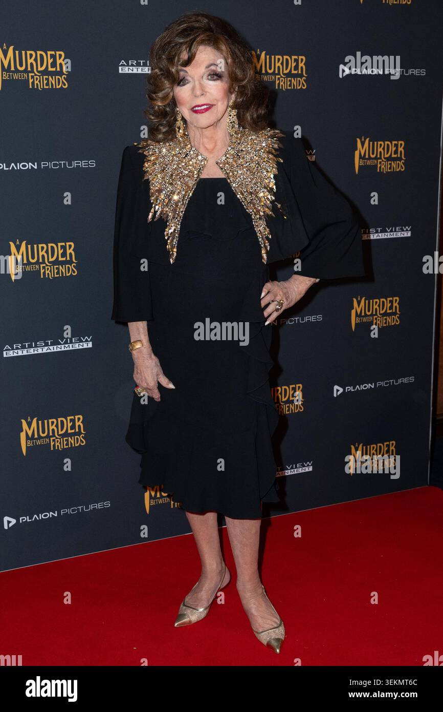 Dame Joan Collins attends "A Murder Between Friends" UK Premiere at the ...