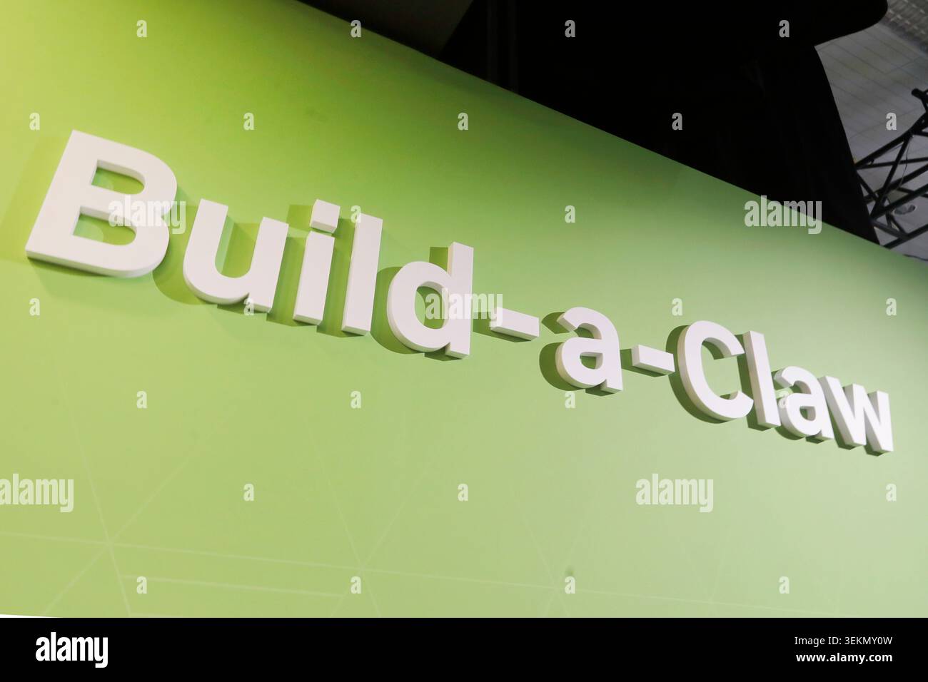 A slogan of Nvidia is displayed at the Computex Taipei exhibition in ...