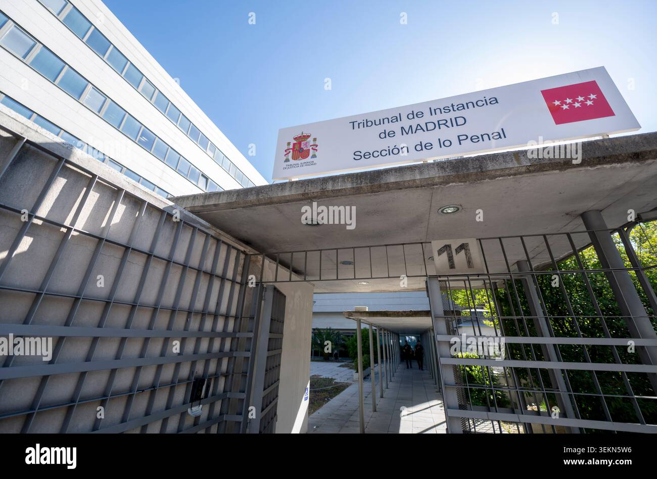 The exterior façade of Criminal Court number 6 at the judicial ...