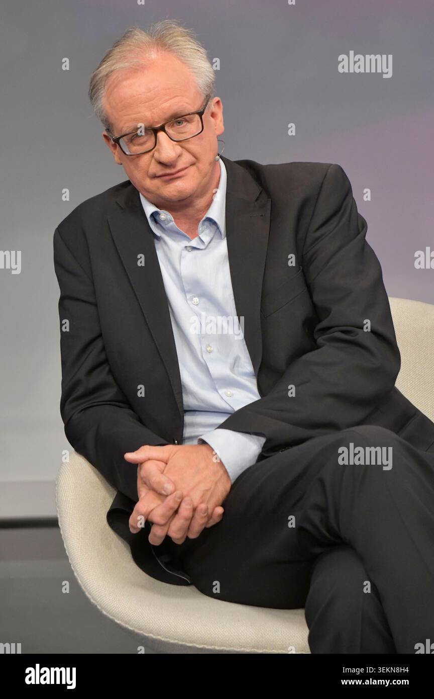 Albrecht von Lucke in the ARD talk show 'maischberger' in the Berlin ...