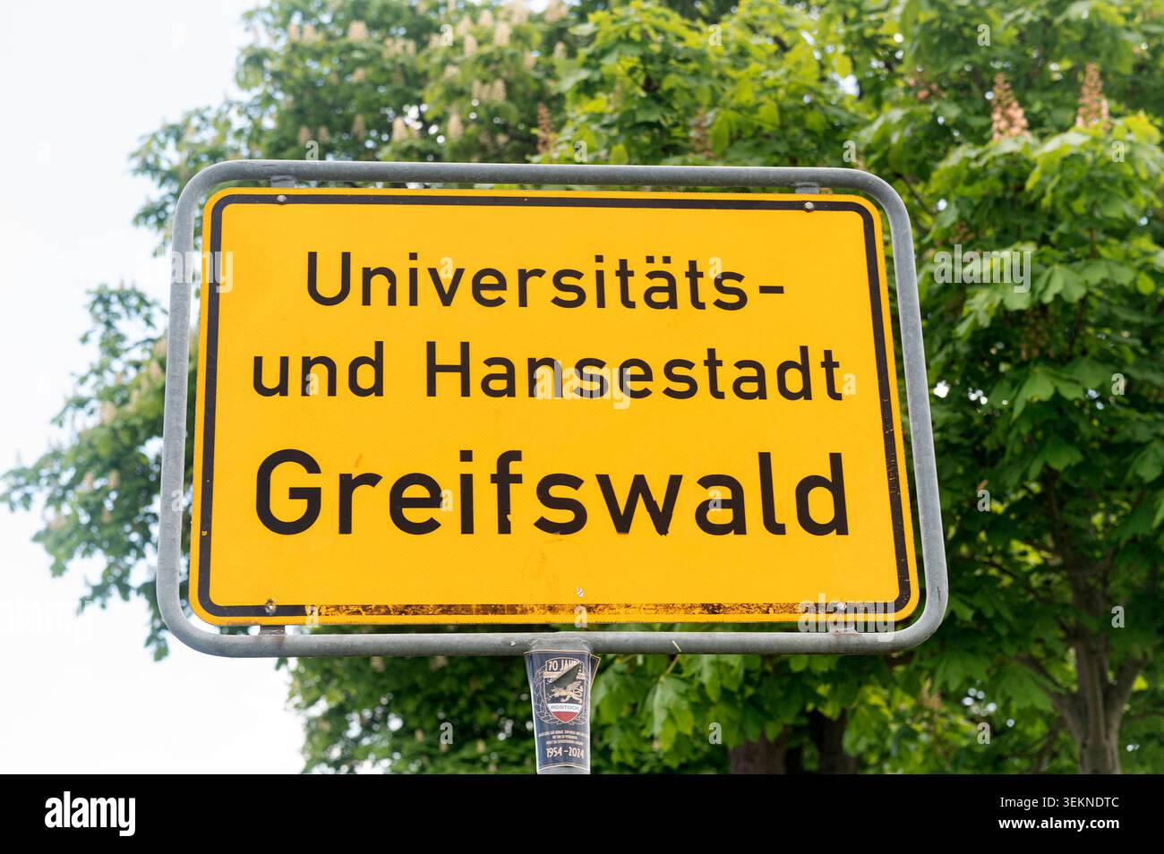 Greifswald Mecklenburg-Western Pomerania Germany May 2026 Sign ...