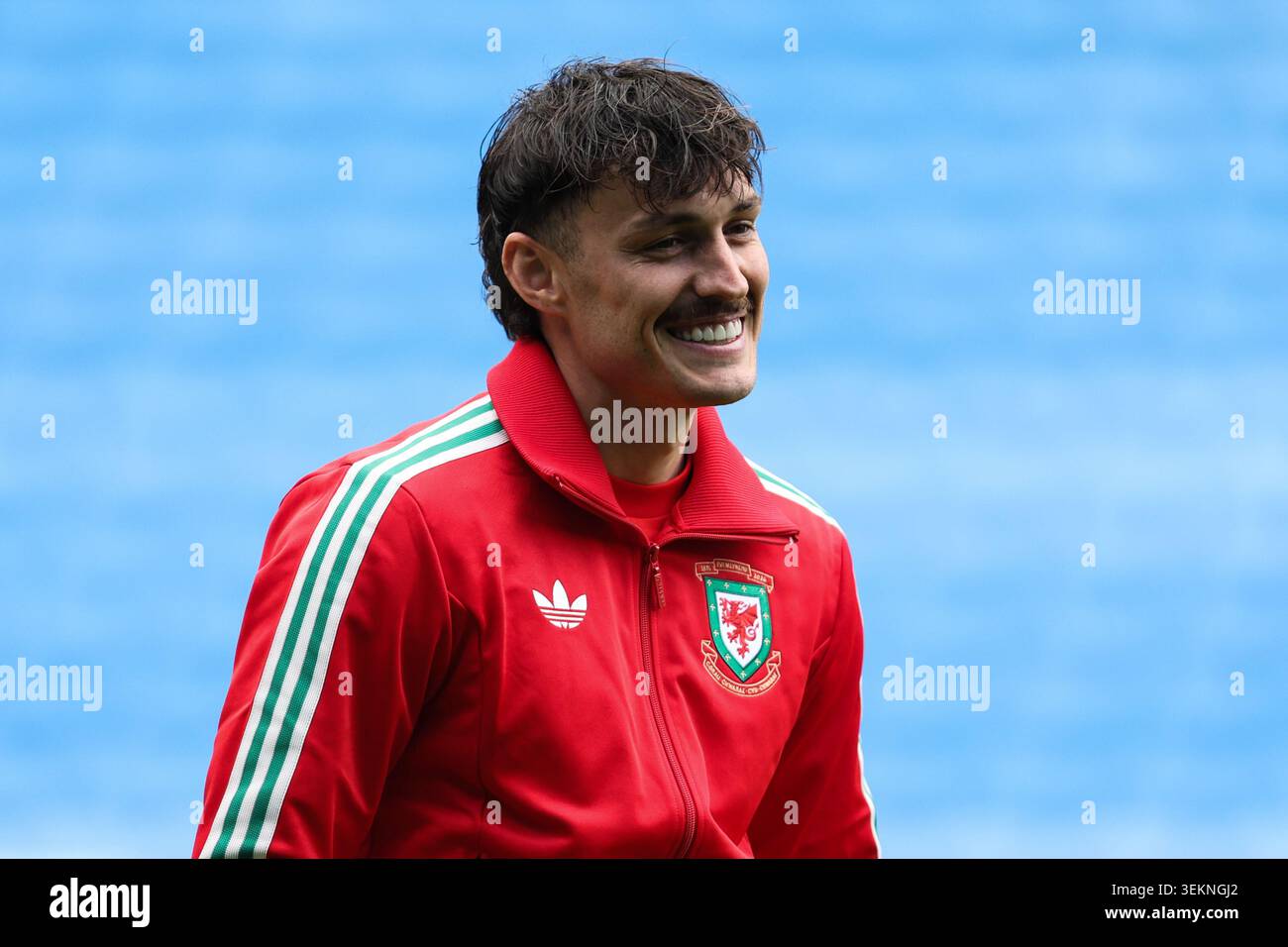 Cardiff, Wales, 2nd June 2026. Connor Roberts of Wales arrives ahead of ...