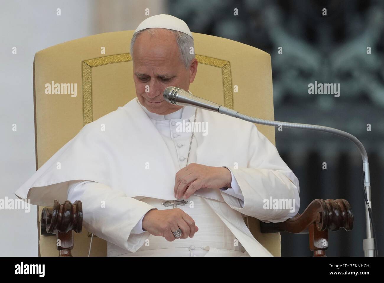 Pope Leo XIV holds weekly general audience in St. Peter's Square at The ...