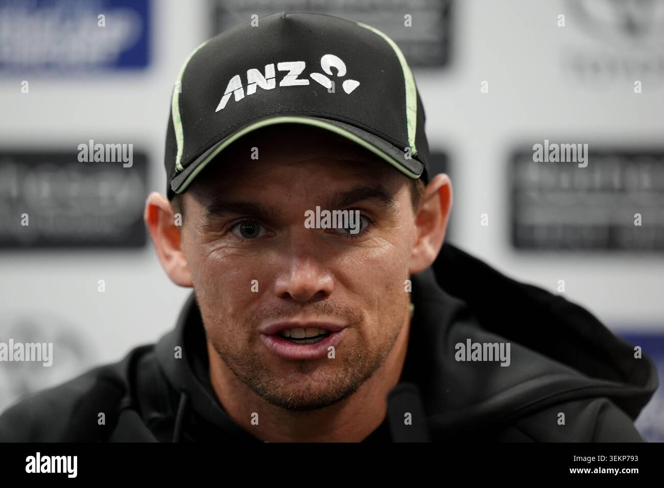 New Zealand's Tom Latham during a press conference at Lord's, London ...