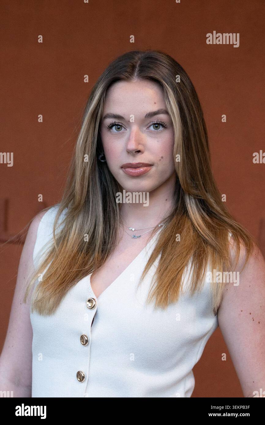 Singer Emma from Star Academy attends the 2026 French Open at Roland ...