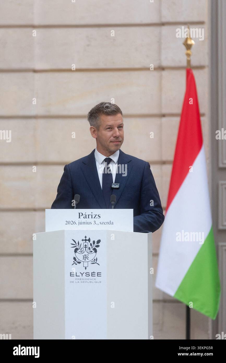 France's President Emmanuel Macron and Hungary's Prime Minister Peter ...