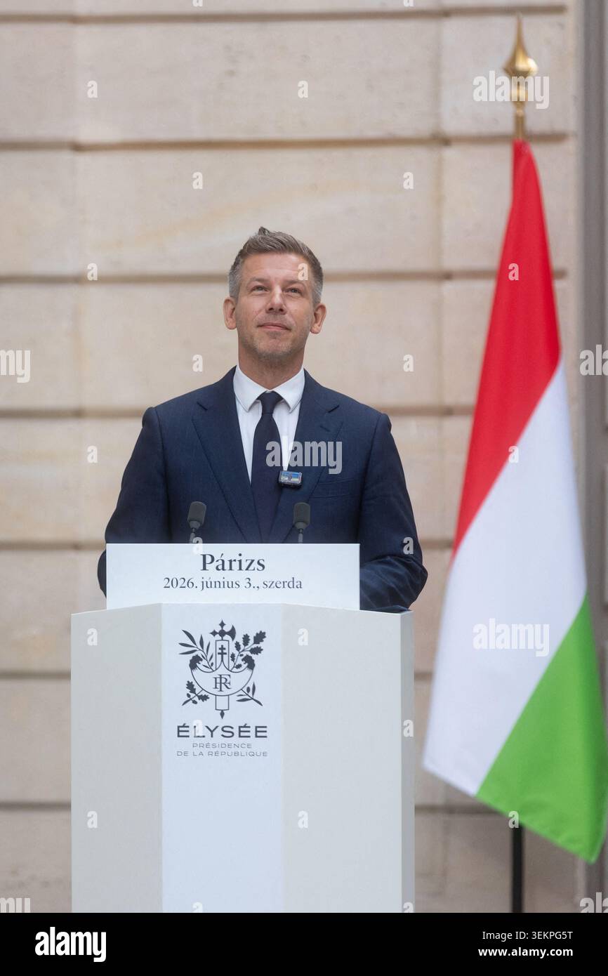 France's President Emmanuel Macron and Hungary's Prime Minister Peter ...